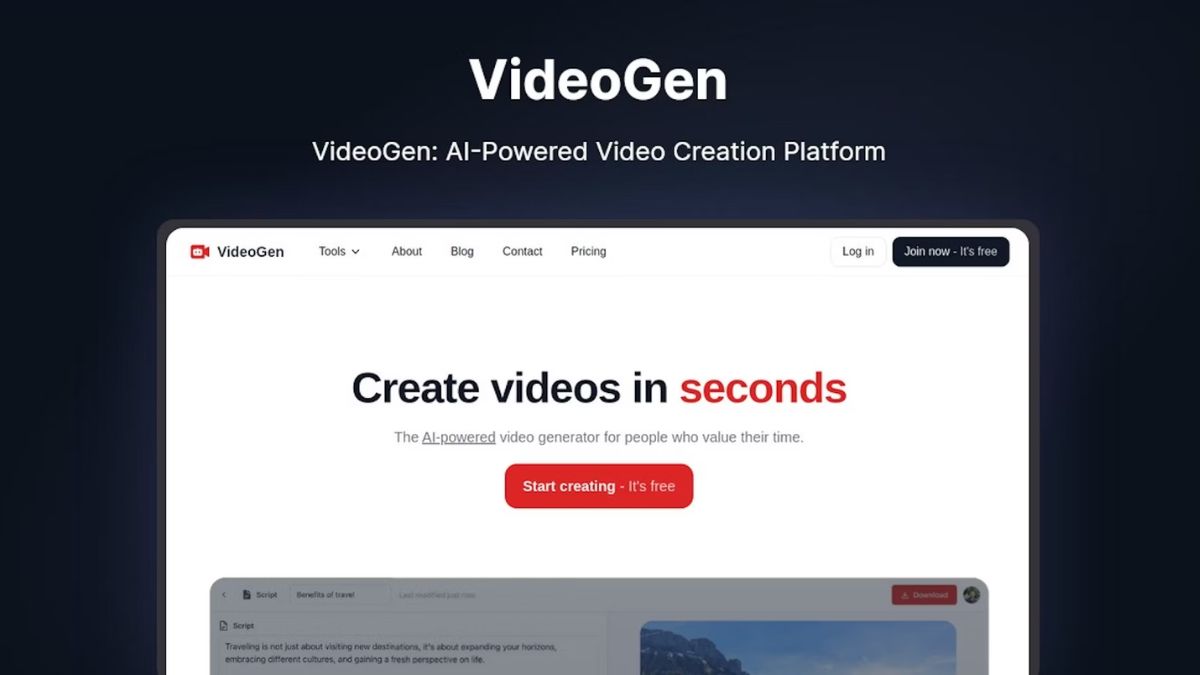 Cách sử dụng VideoGen để tạo video bằng AI chuyên nghiệp